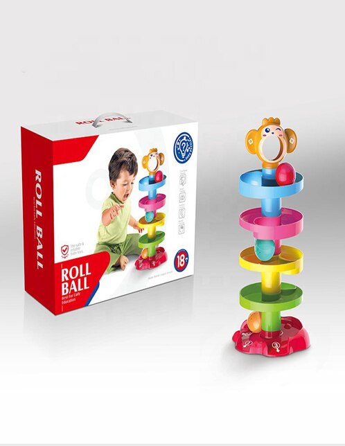 Juguete didáctico Ball Drop Roll Swirling Tower Toy Kid Storyland 3
