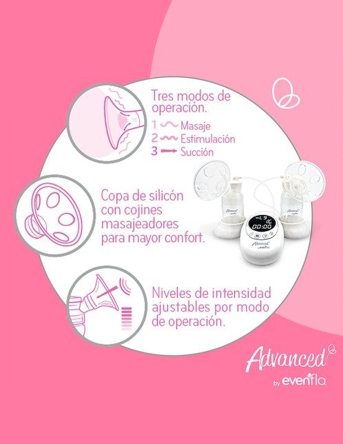 Extractor de leche eléctrico doble Advanced by Evenflo 3