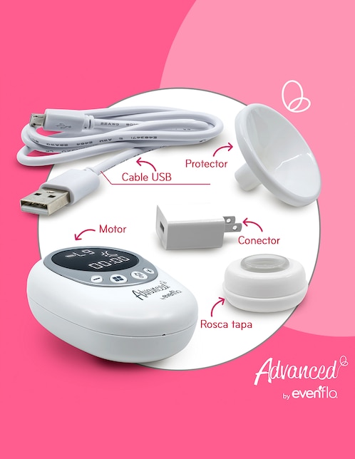 Extractor de leche eléctrico doble Advanced by Evenflo | Liverpool.com.mx