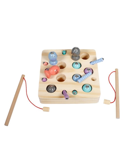 Pesca magnética con gusanitos Yuff! didáctico unisex 1