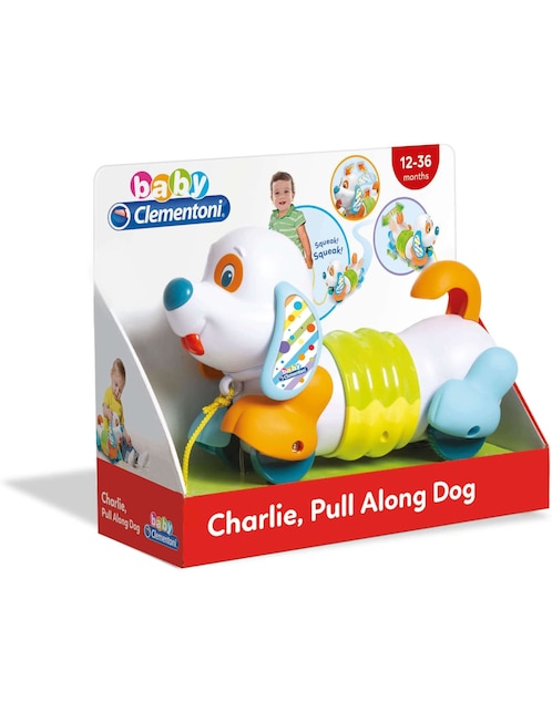 Juguete Perro Pasea Conmigo Charlie Pull Along Dog Baby Clementoni 1